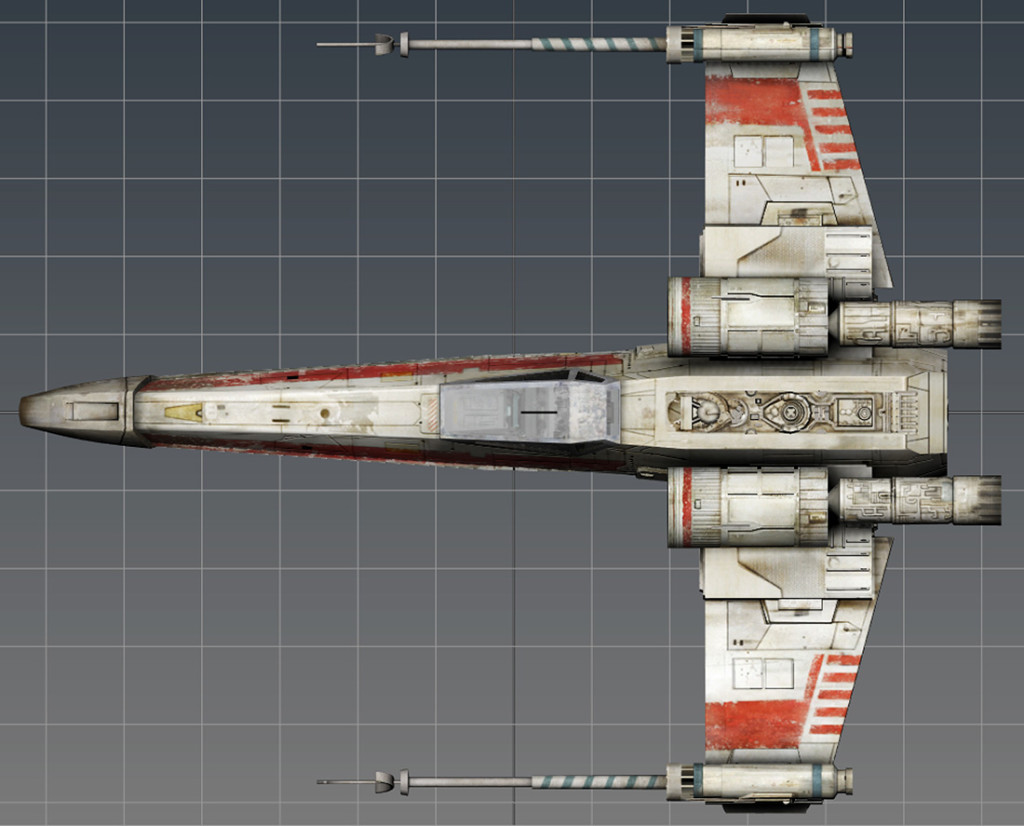 Game Ready Star Wars X-wing Starfighter 3D model – 3D Services for ...