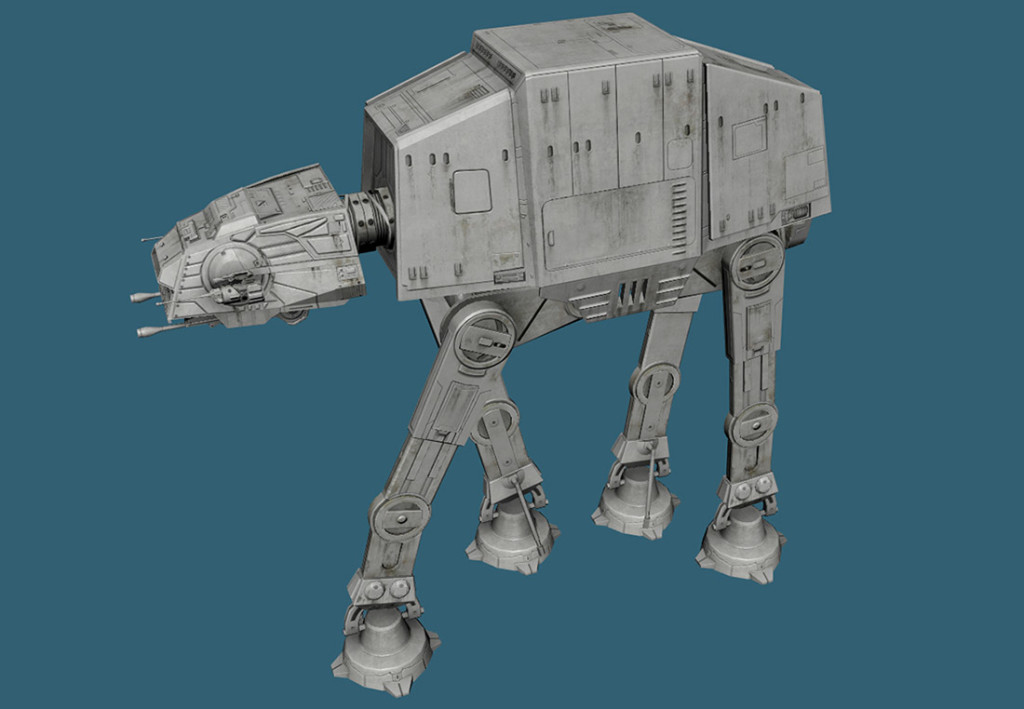 Game Ready Star Wars AT-AT Imperial Walker 3D Model – 3D Services for ...