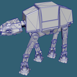Game Ready Star Wars AT-AT Imperial Walker 3D Model – 3D Services for ...