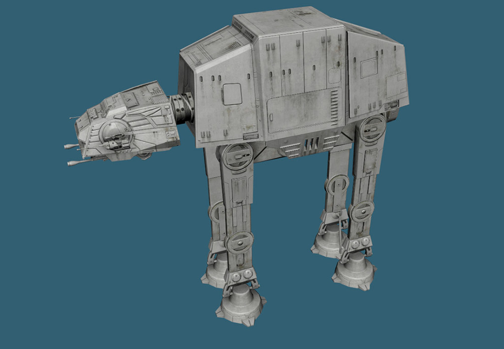 Game Ready Star Wars AT-AT Imperial Walker 3D Model – 3D Services for ...