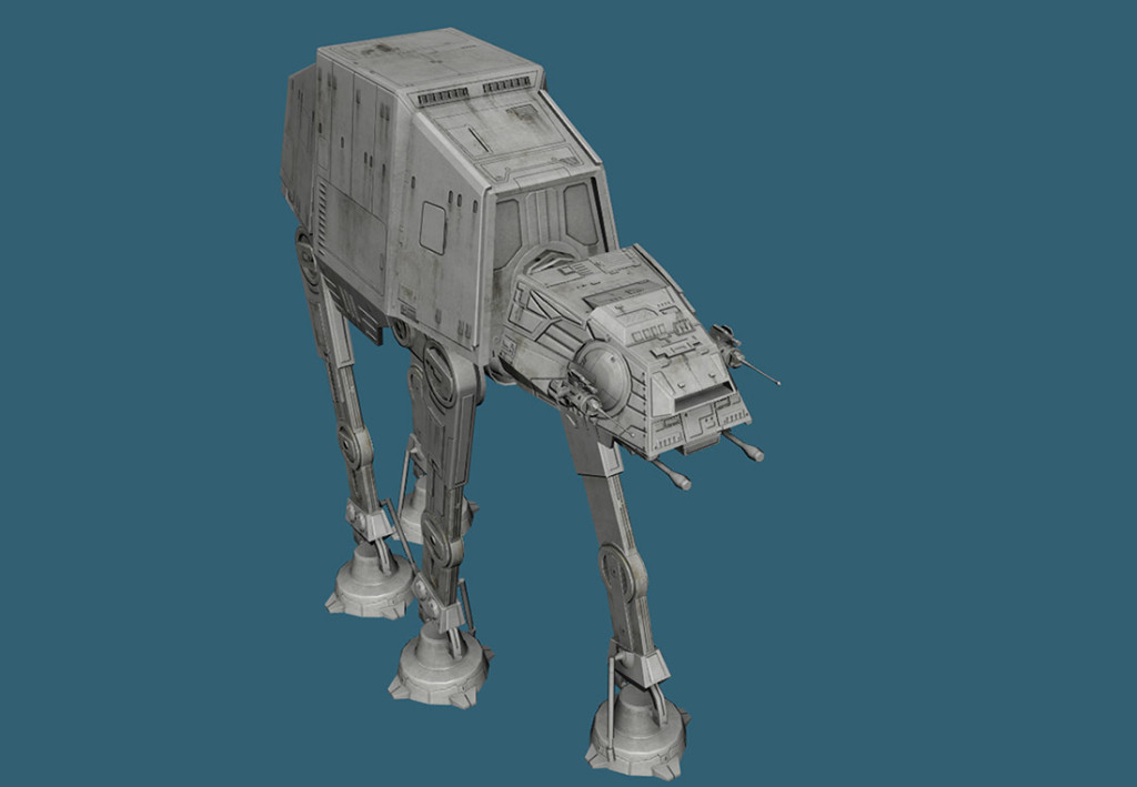 Game Ready Star Wars AT-AT Imperial Walker 3D Model – 3D Services for ...