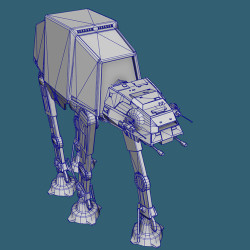 Game Ready Star Wars AT-AT Imperial Walker 3D Model – 3D Services for ...