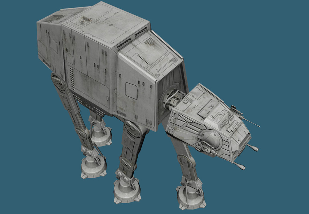 Game Ready Star Wars AT-AT Imperial Walker 3D Model – 3D Services for ...