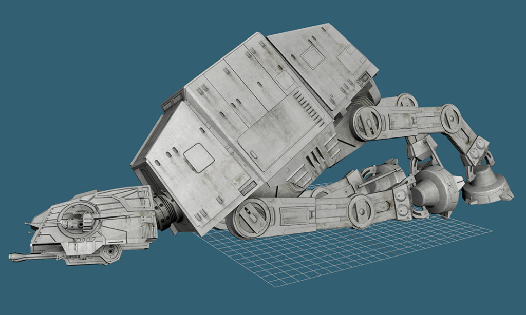 Game Ready Star Wars AT-AT Imperial Walker 3D Model – 3D Services for ...