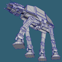 Game Ready Star Wars AT-AT Imperial Walker 3D Model – 3D Services for ...