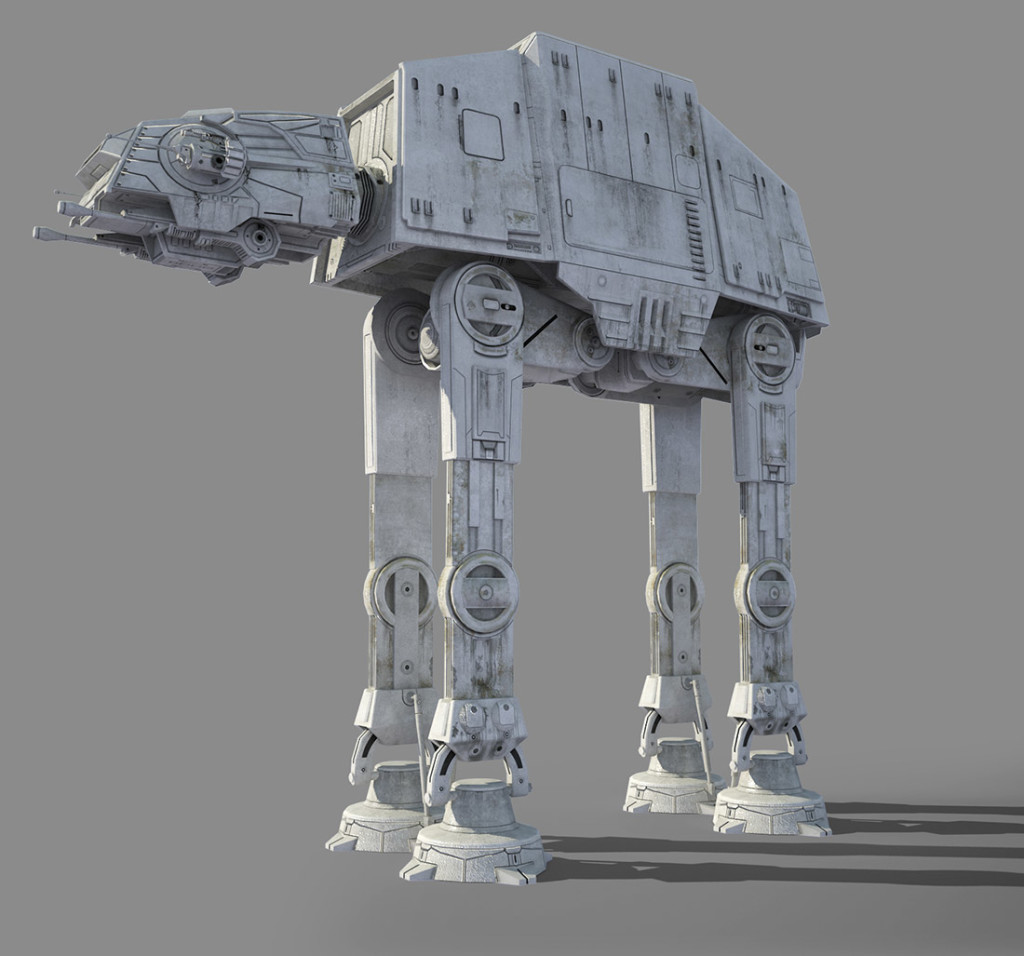 Game Ready Star Wars AT-AT Imperial Walker 3D Model – 3D Services for ...