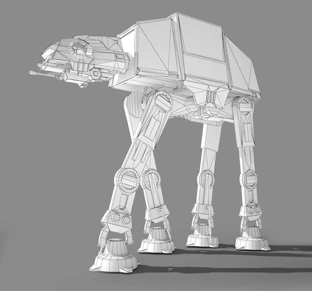 Game Ready Star Wars AT-AT Imperial Walker 3D Model – 3D Services for ...