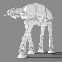 Game Ready Star Wars AT-AT Imperial Walker 3D Model – 3D Services for ...
