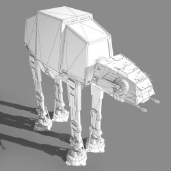 Game Ready Star Wars AT-AT Imperial Walker 3D Model – 3D Services for ...