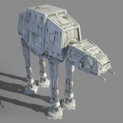 Game Ready Star Wars AT-AT Imperial Walker 3D Model – 3D Services for ...