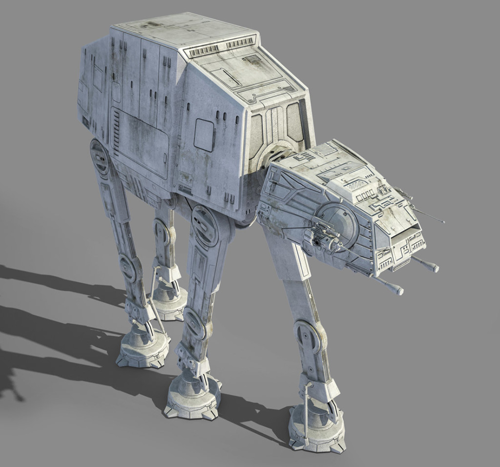 Game Ready Star Wars AT-AT Imperial Walker 3D Model – 3D Services for ...
